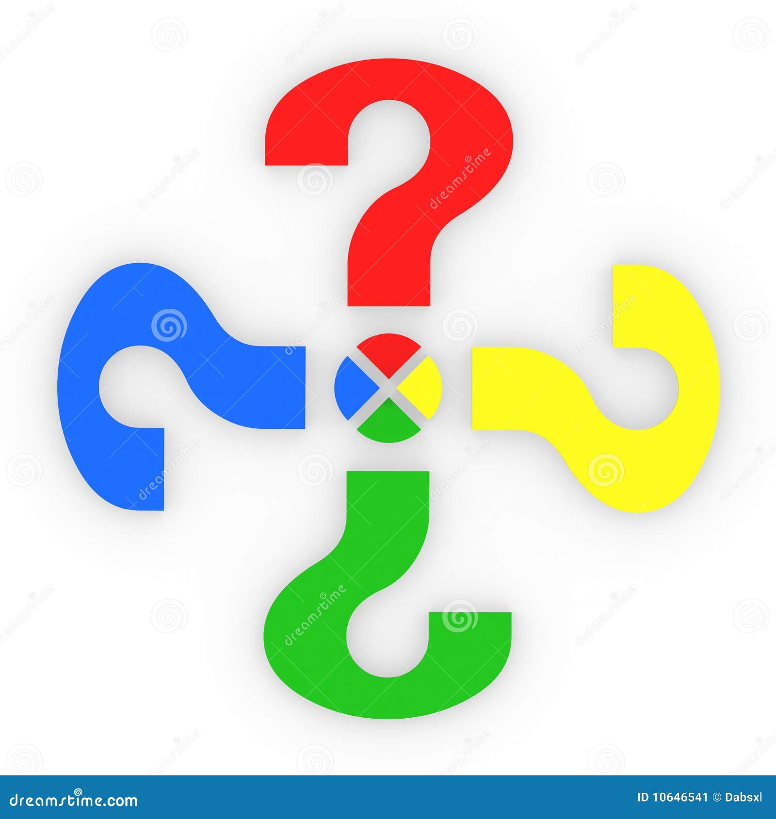 Colorful Question Marks Share Stock Illustration - Illustration of ...