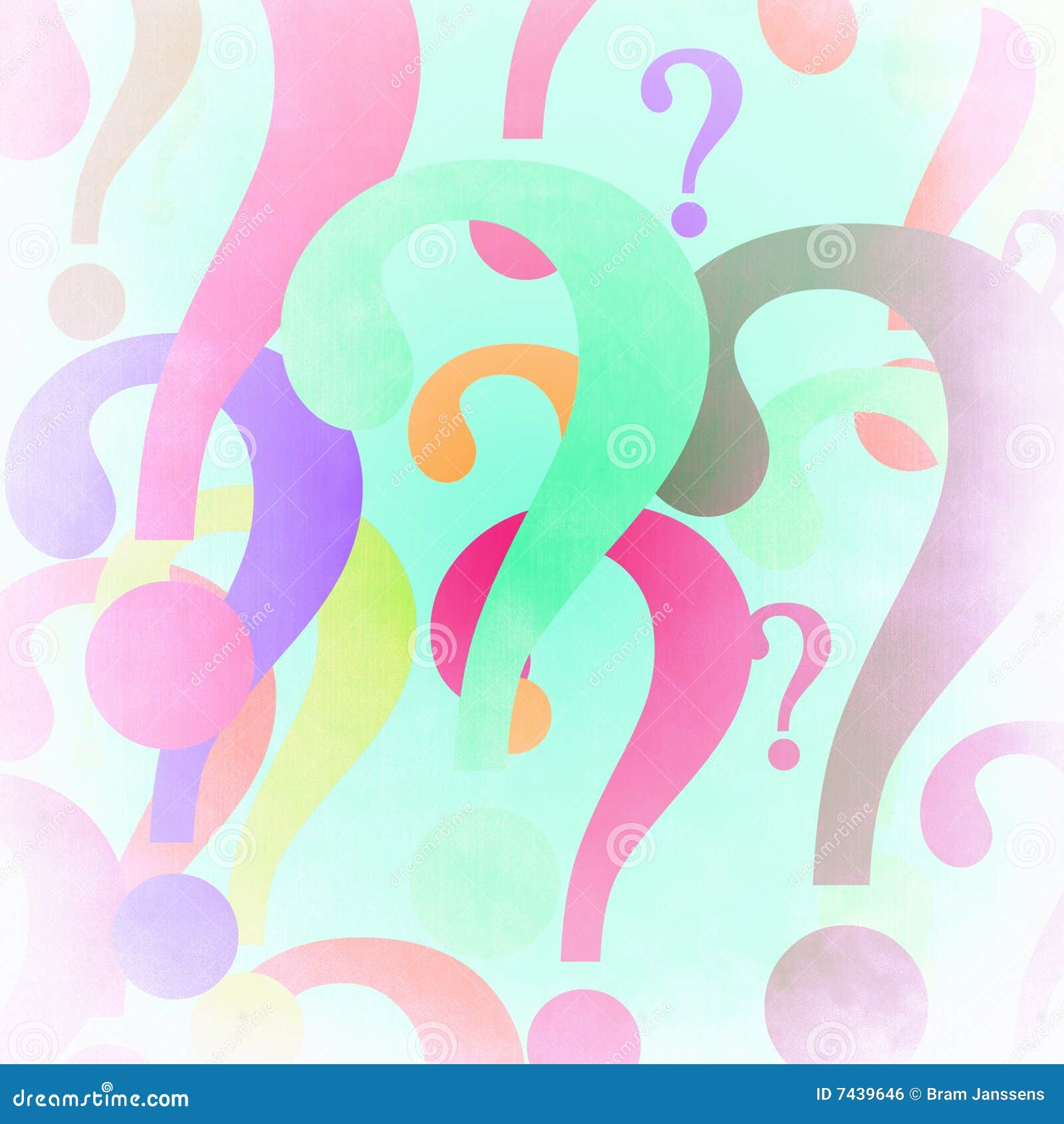 Colorful questionmarks stock illustration. Illustration of searching ...