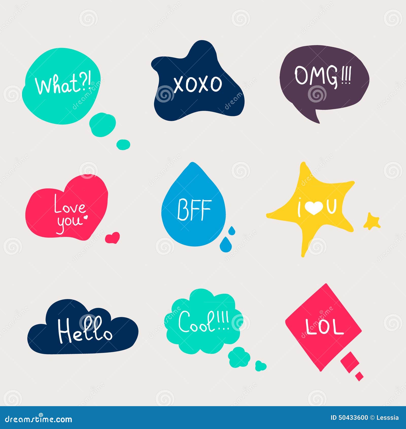 Colorful Questions Speech Bubbles Stock Vector - Illustration of bubble ...