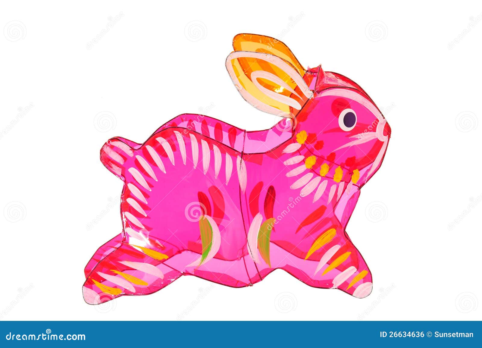 Colorful Rabbit Lantern stock photo. Image of glow, chinese - 26634636