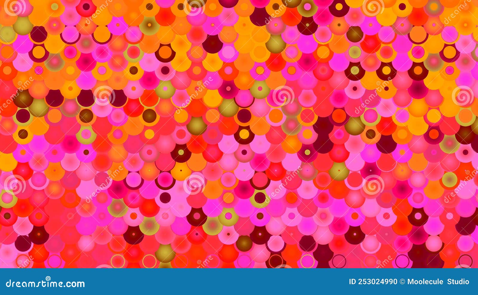 Colorful Radial Hex Pattern Illustration Background. Stock Illustration ...