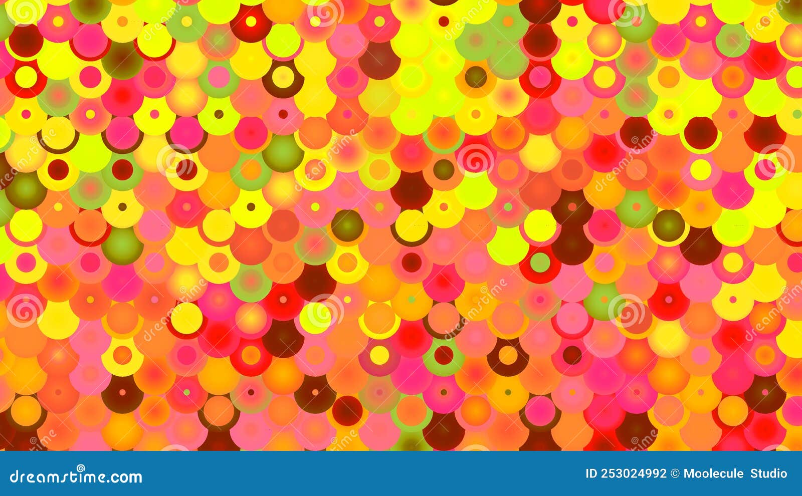 Colorful Radial Hex Pattern Illustration Background. Stock Illustration ...