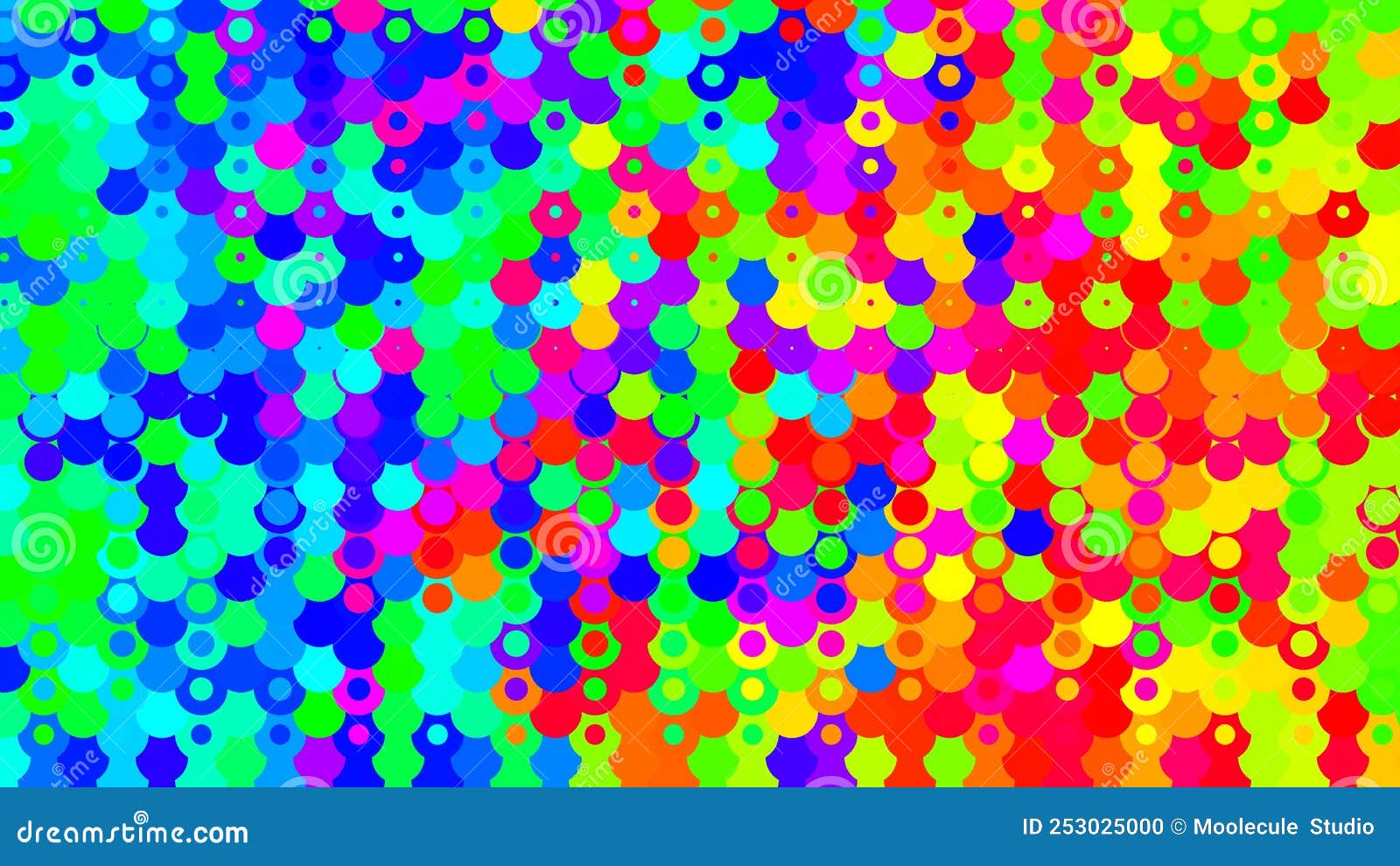 Colorful Radial Hex Pattern Illustration Background. Stock Illustration ...