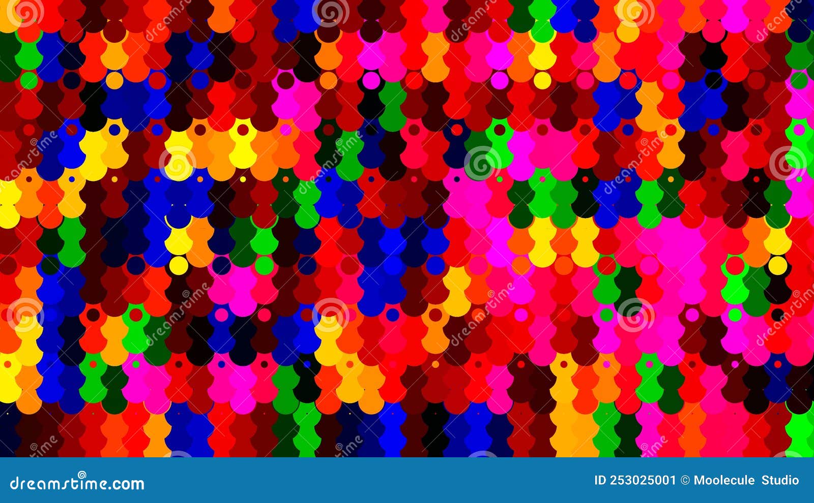 Colorful Radial Hex Pattern Illustration Background. Stock Illustration ...