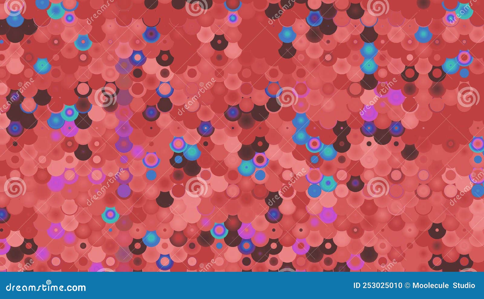 Colorful Radial Hex Pattern Illustration Background. Stock Illustration ...