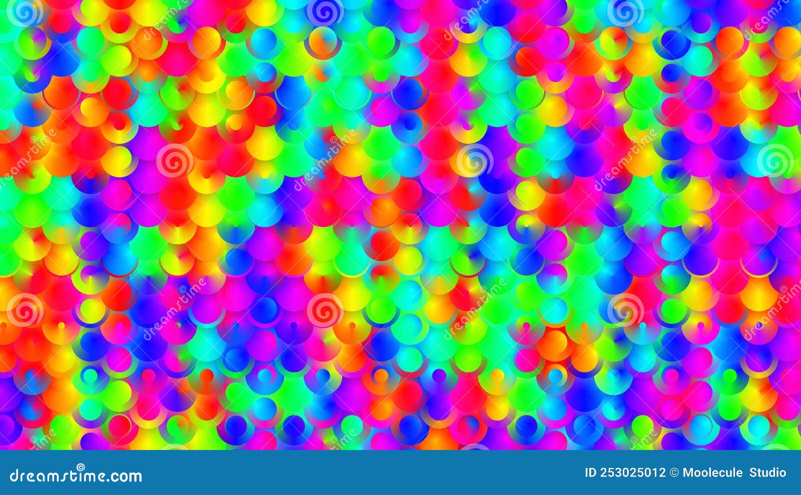 Colorful Radial Hex Pattern Illustration Background. Stock Illustration ...