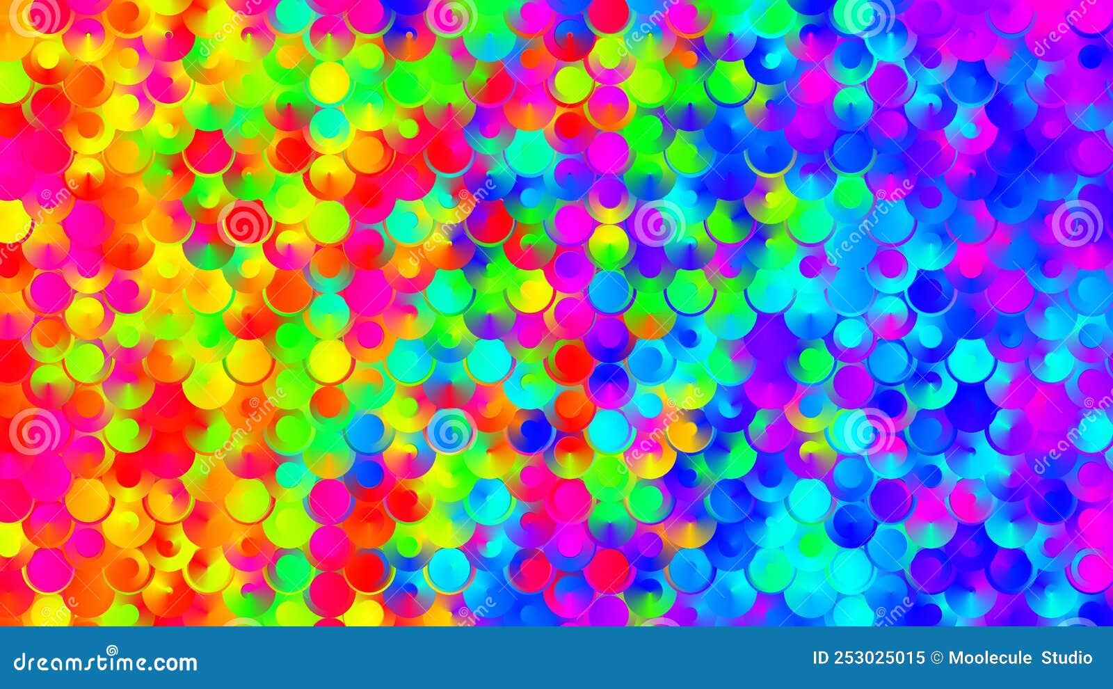 Colorful Radial Hex Pattern Illustration Background. Stock Illustration ...