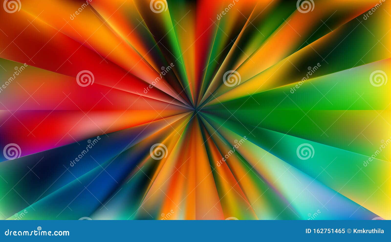 Colorful Radial Sunburst Background Illustration Stock Vector ...