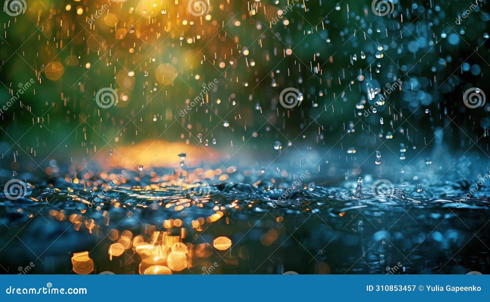 Colorful Rain Drops Falling Down on a Black Background Stock Image - Image of abstract, aqua ...