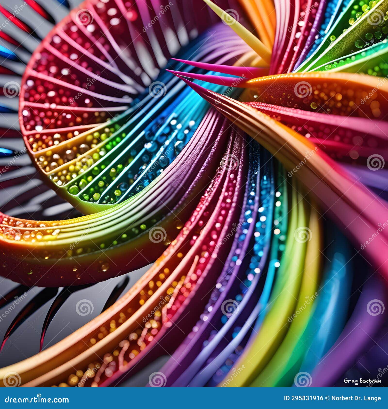 Colored Rainbow, AI-Generatet Stock Photo - Image of colors, beauty ...