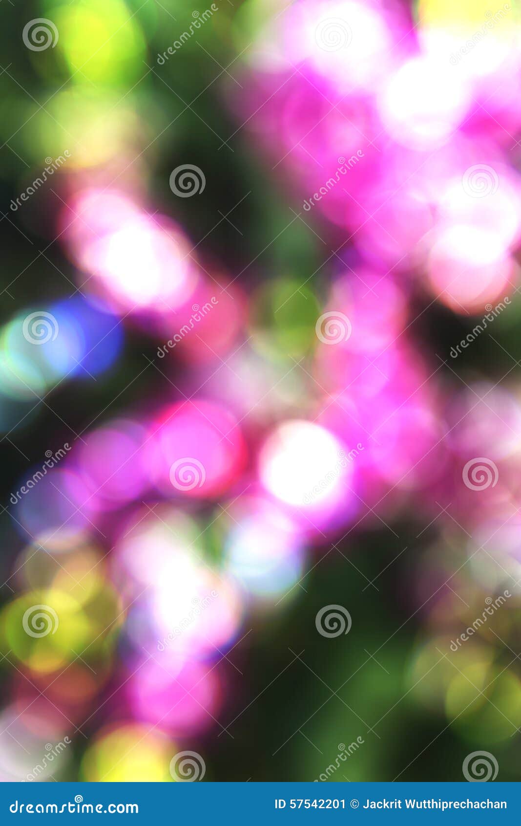 Colorful Rainbow Bokeh Background with Defocused Lights Stock Image ...
