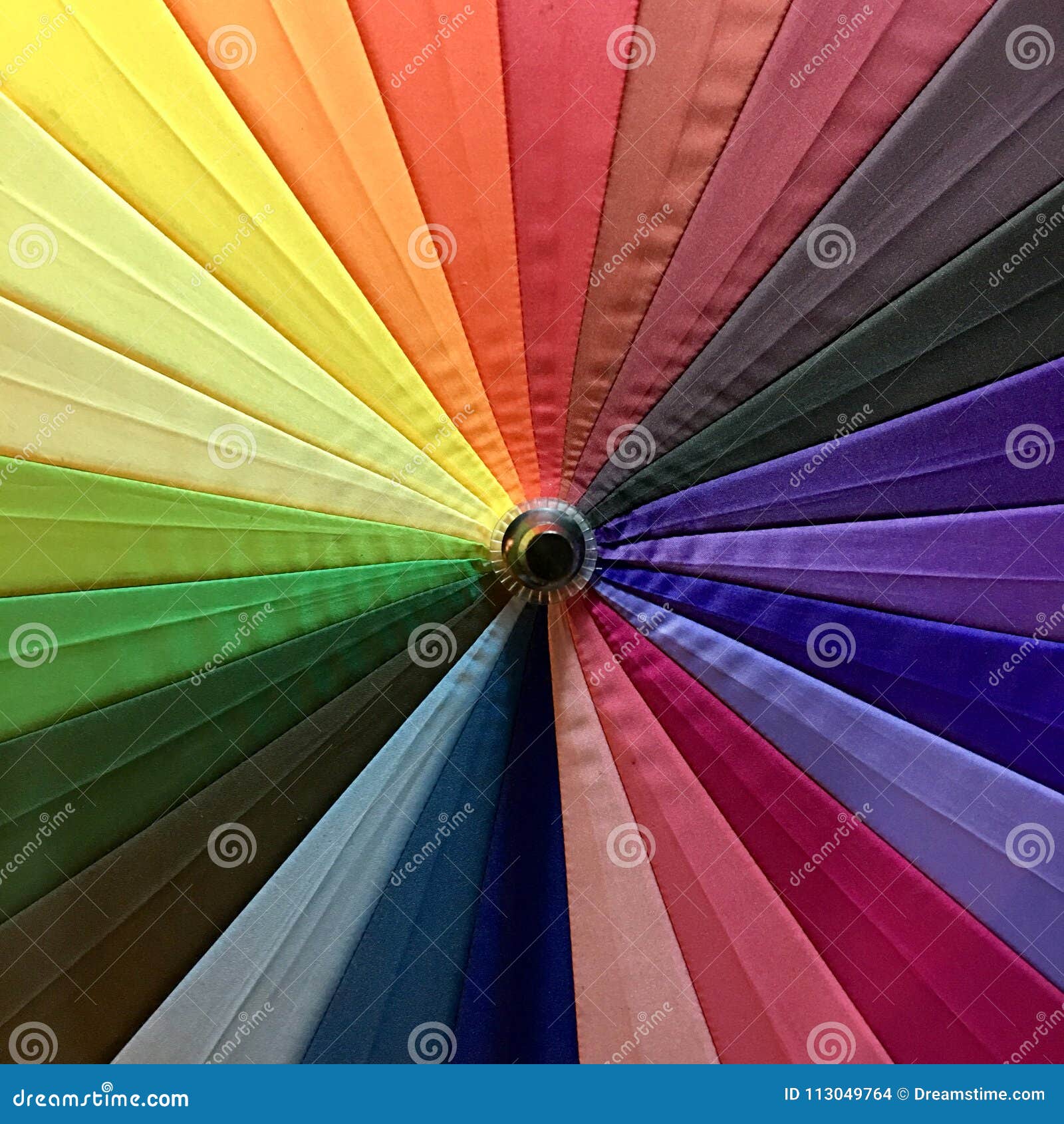 Colorful Rainbow of a Chromatic Umbrella Stock Photo - Image of ...
