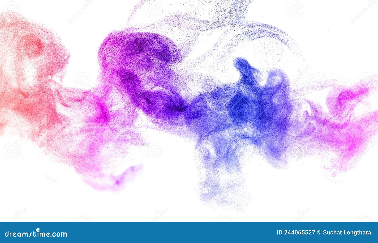 Colorful Rainbow-colored Dust Powder Explosion. Stock Illustration ...
