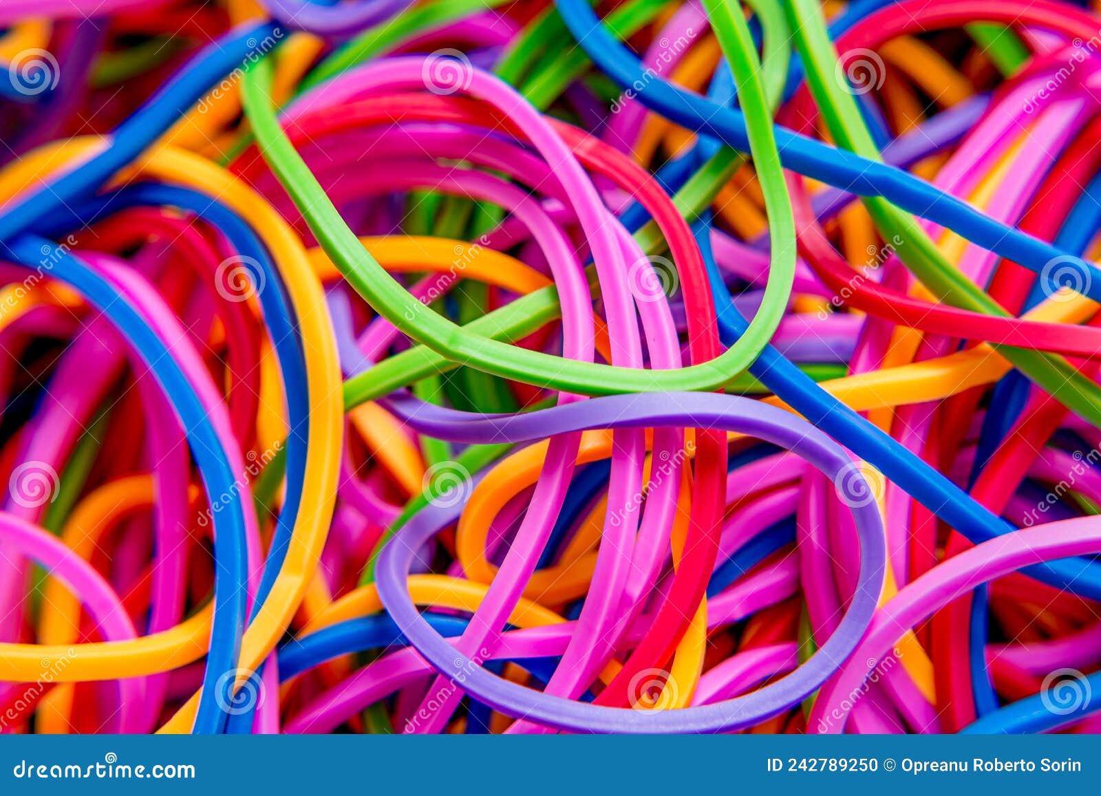 Colors rubber bands stock photo. Image of hand, kids - 242789250