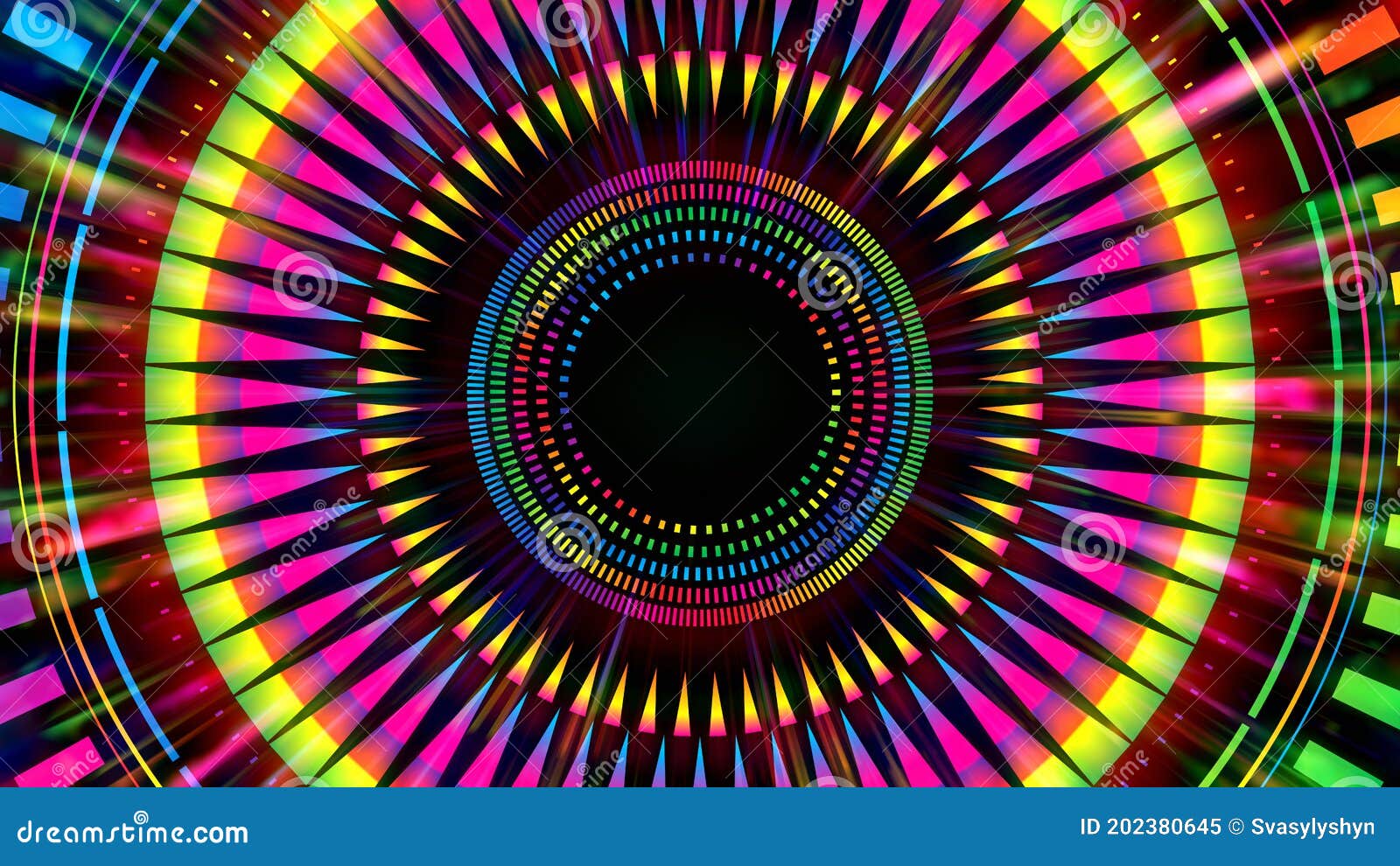 Rainbow Cosmic Vortices Twisting Around The Magnetar Stock Image ...