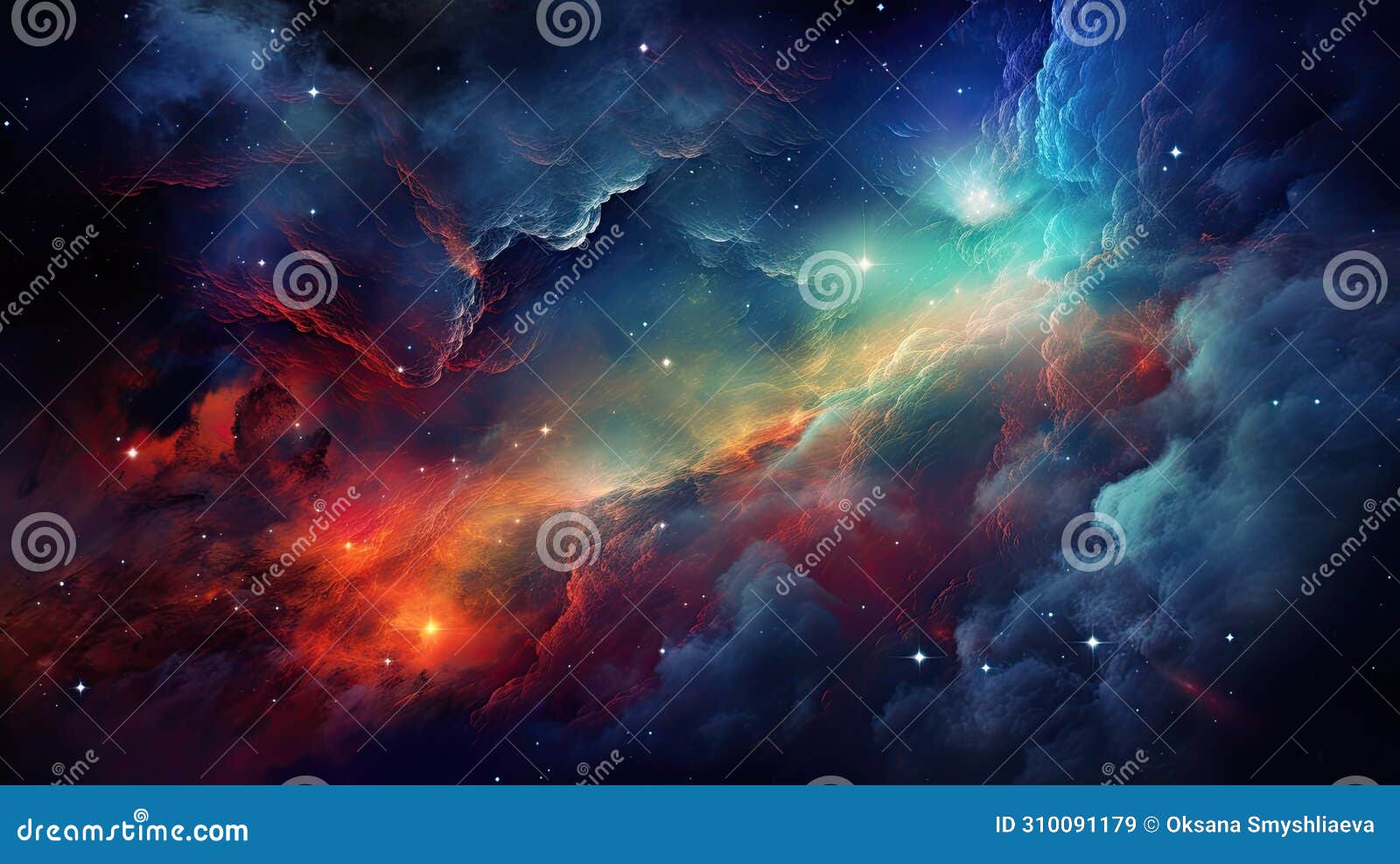 Colorful Rainbow Cosmic Universe with Stunning Galaxy, Stardust, Nebula ... Colorful Rainbow Cosmic Universe with Stunning Galaxy, Stardust, Nebula ...