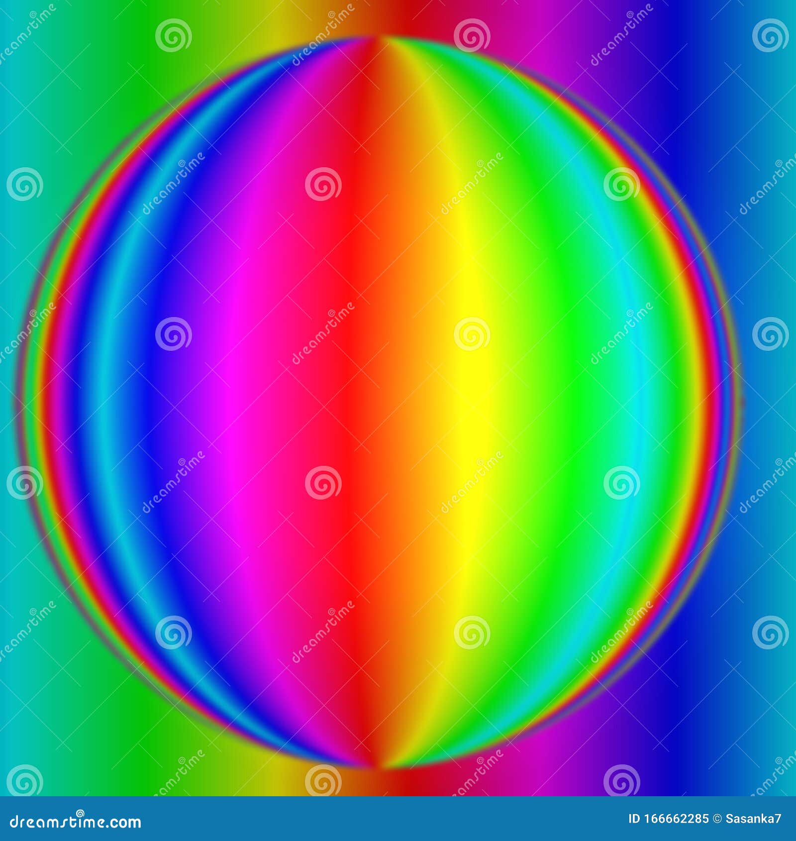 Rainbow sphere background stock illustration. Illustration of colorful ...