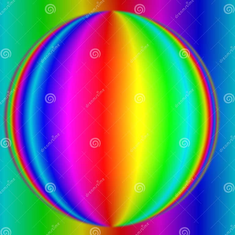 Rainbow sphere background stock illustration. Illustration of colorful ...