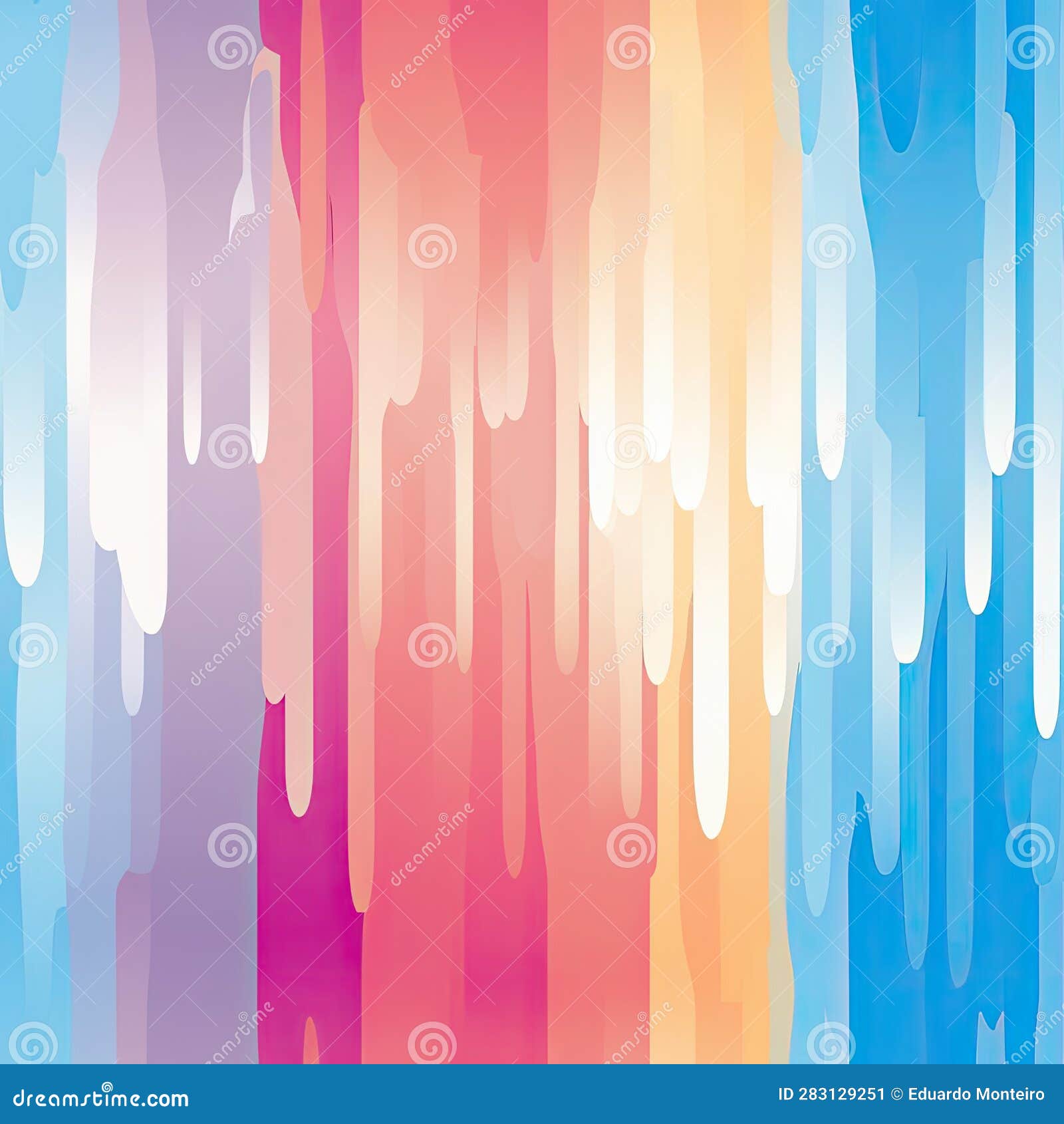 Rainbow Dripping Slime . Viscous Liquid. Vector Cartoon Illustration On ...