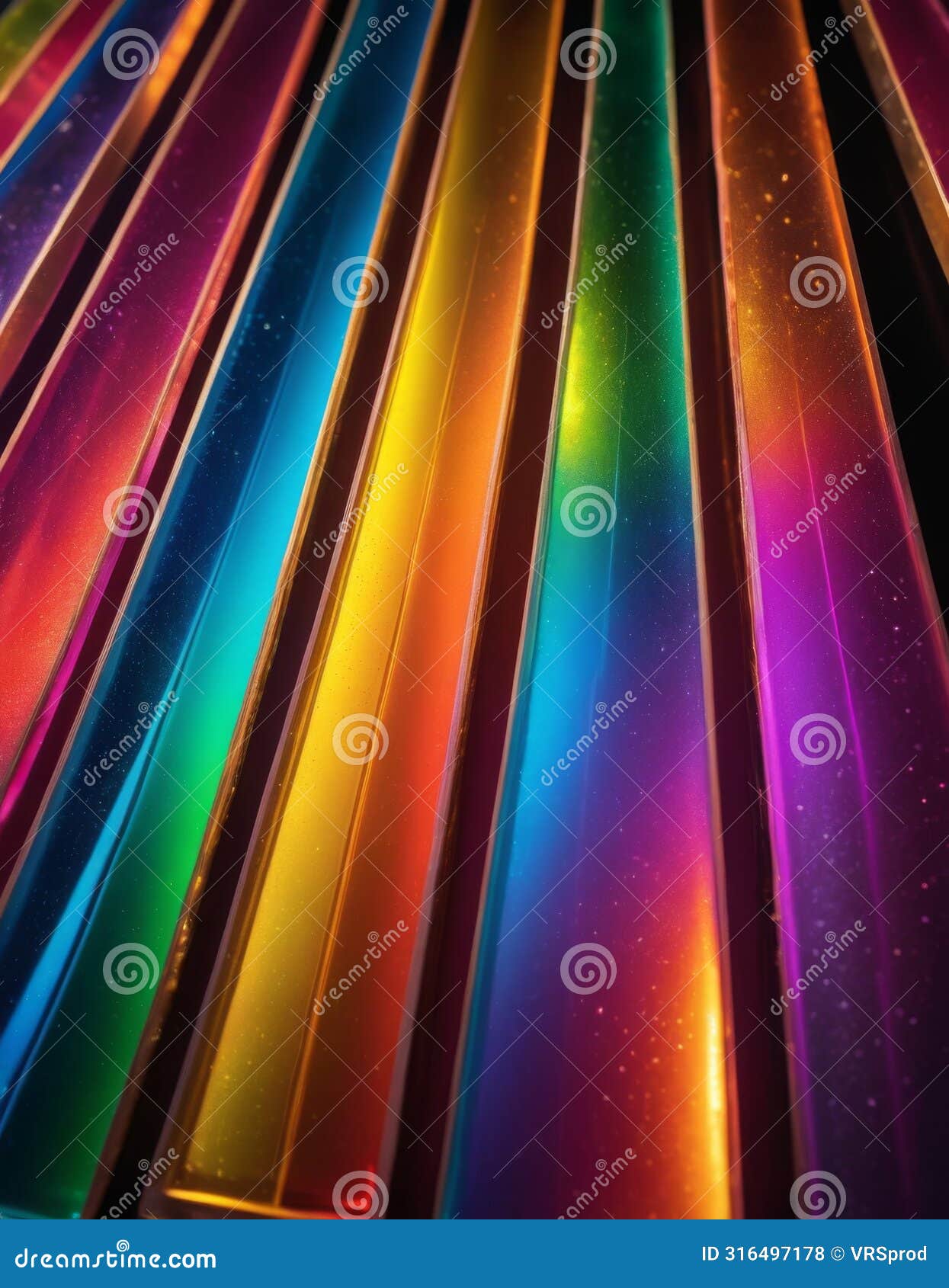 Colorful Rainbow Gradient Plexiglass Stock Photo - Image of ...