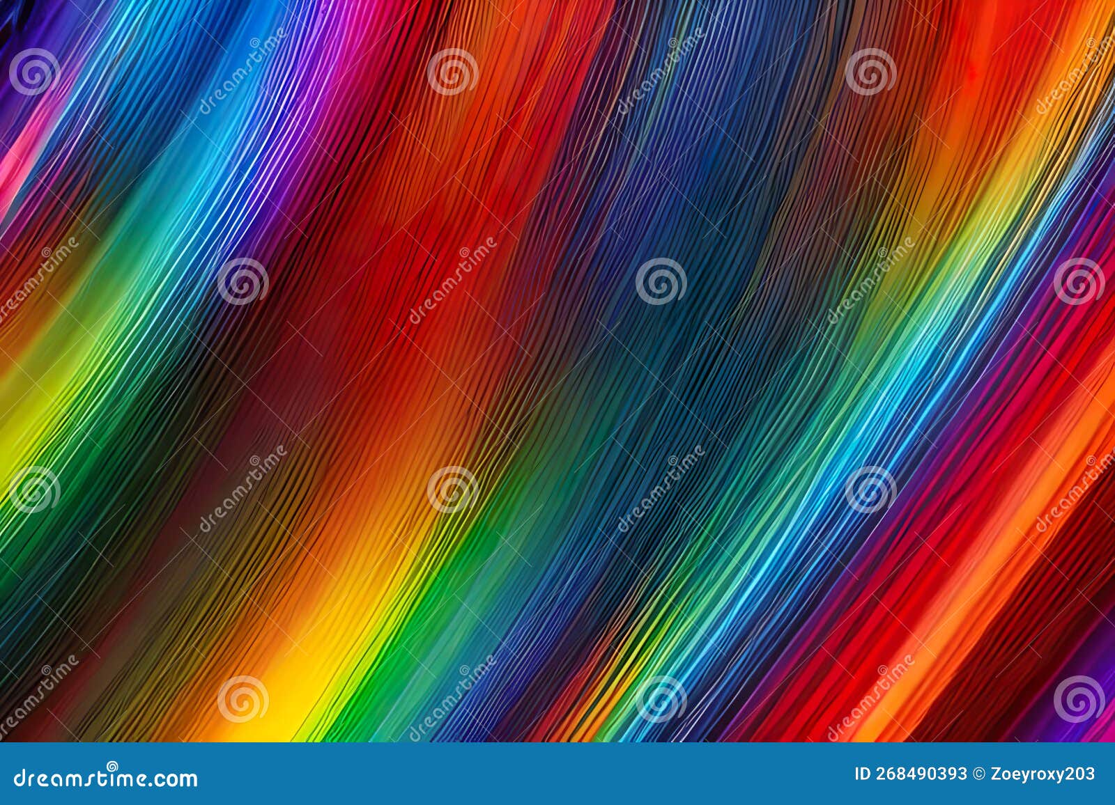 Colorful Rainbow Lines Abstract Background Stock Illustration ...