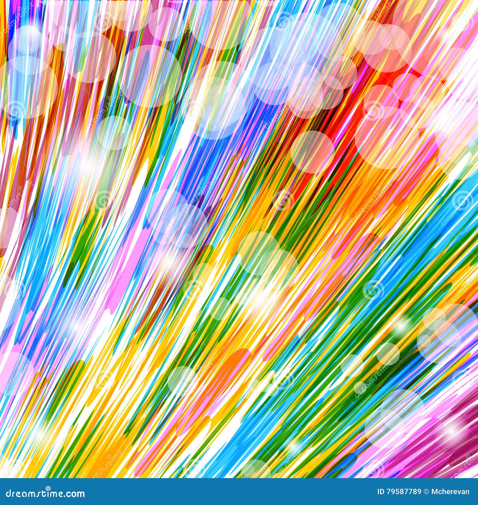 Colorful Rainbow Lines Background. Rainbow-colored Abstract ...