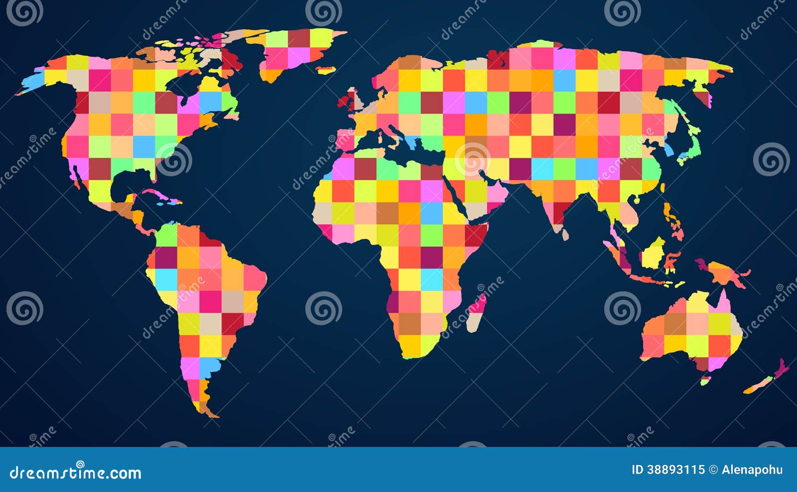 Colorful rainbow map stock illustration. Illustration of colour - 38893115
