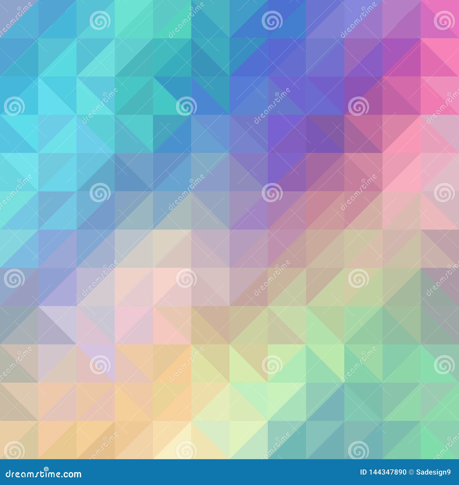 Colorful Rainbow Polygon Background. Stock Vector - Illustration of ...