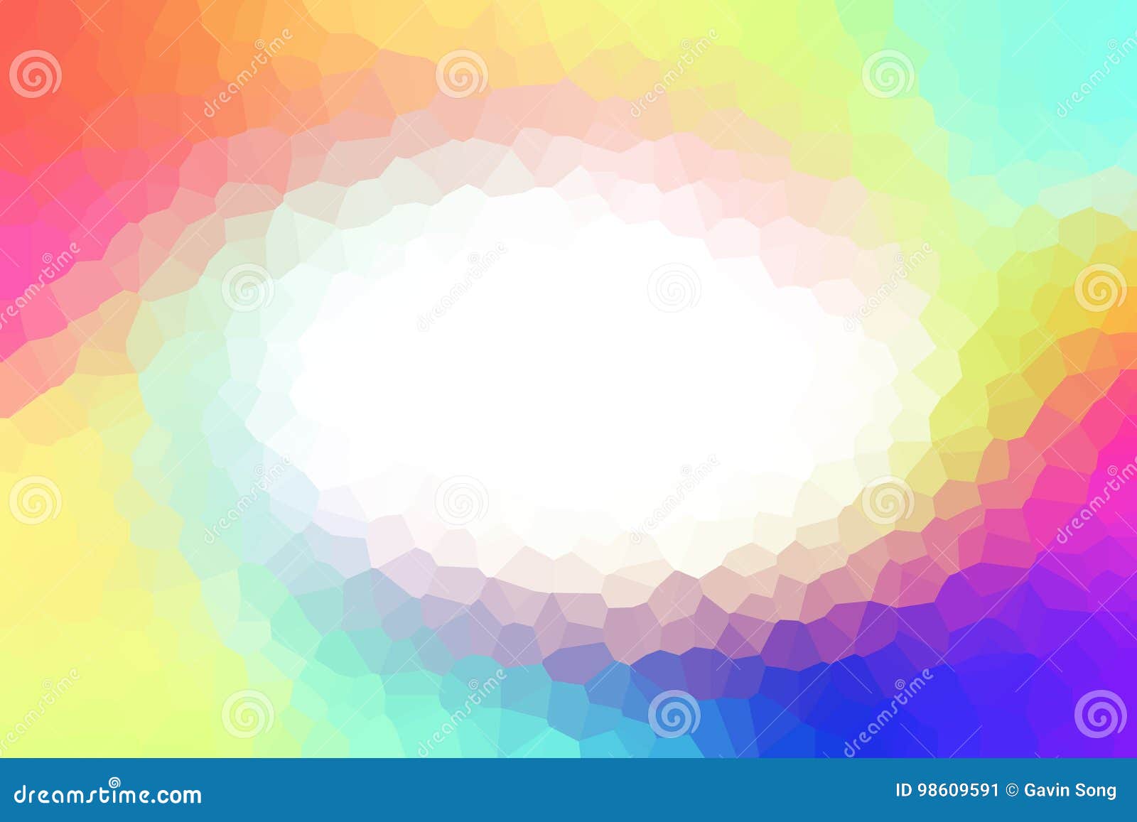 Colorful Rainbow Polygon Lattice Background Stock Illustration ...