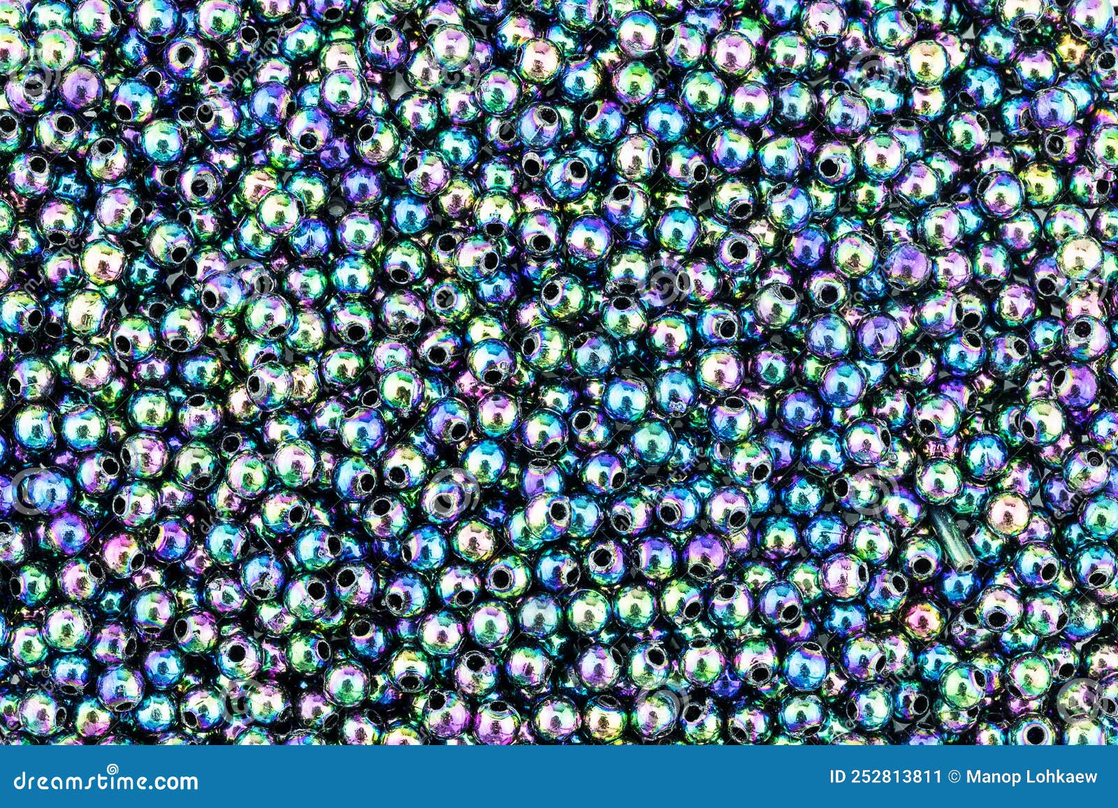 Colorful Rainbow Shiny Beads Texture Background Stock Image - Image of ...