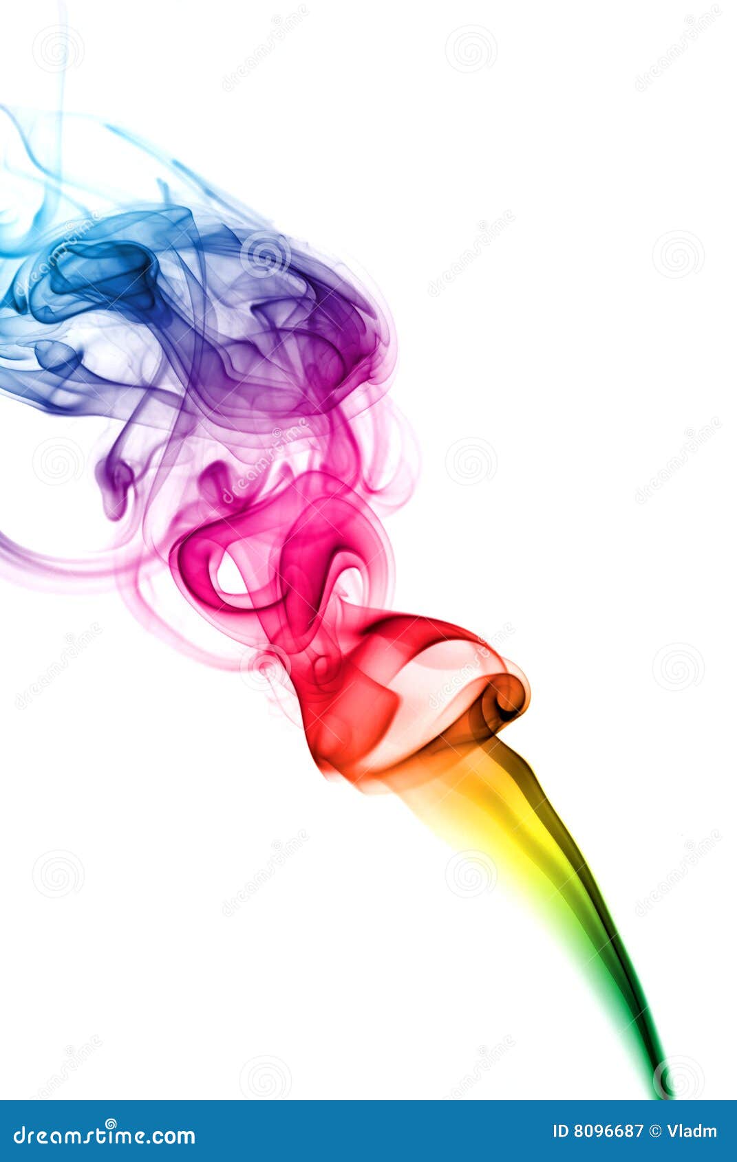Colorful Rainbow Smoke stock image. Image of deep, green - 8096687