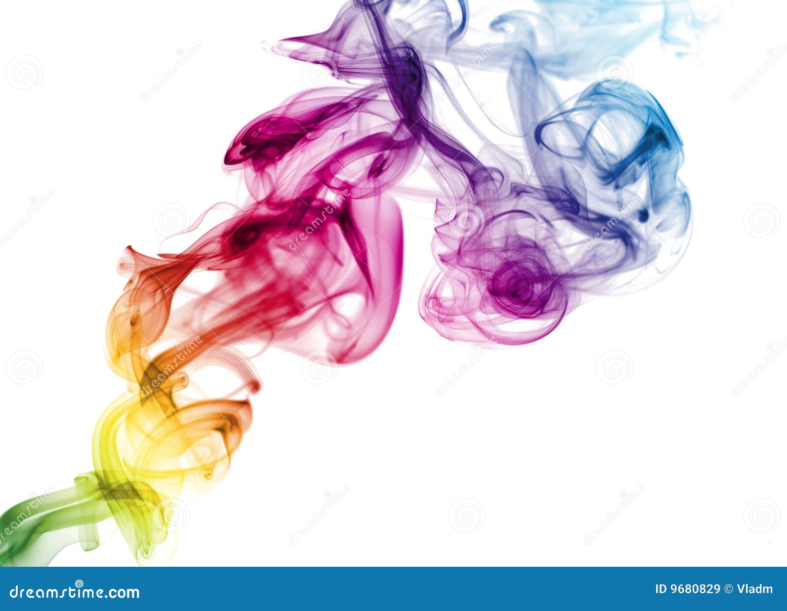 Colorful Rainbow Smoke stock image. Image of colorization - 9680829