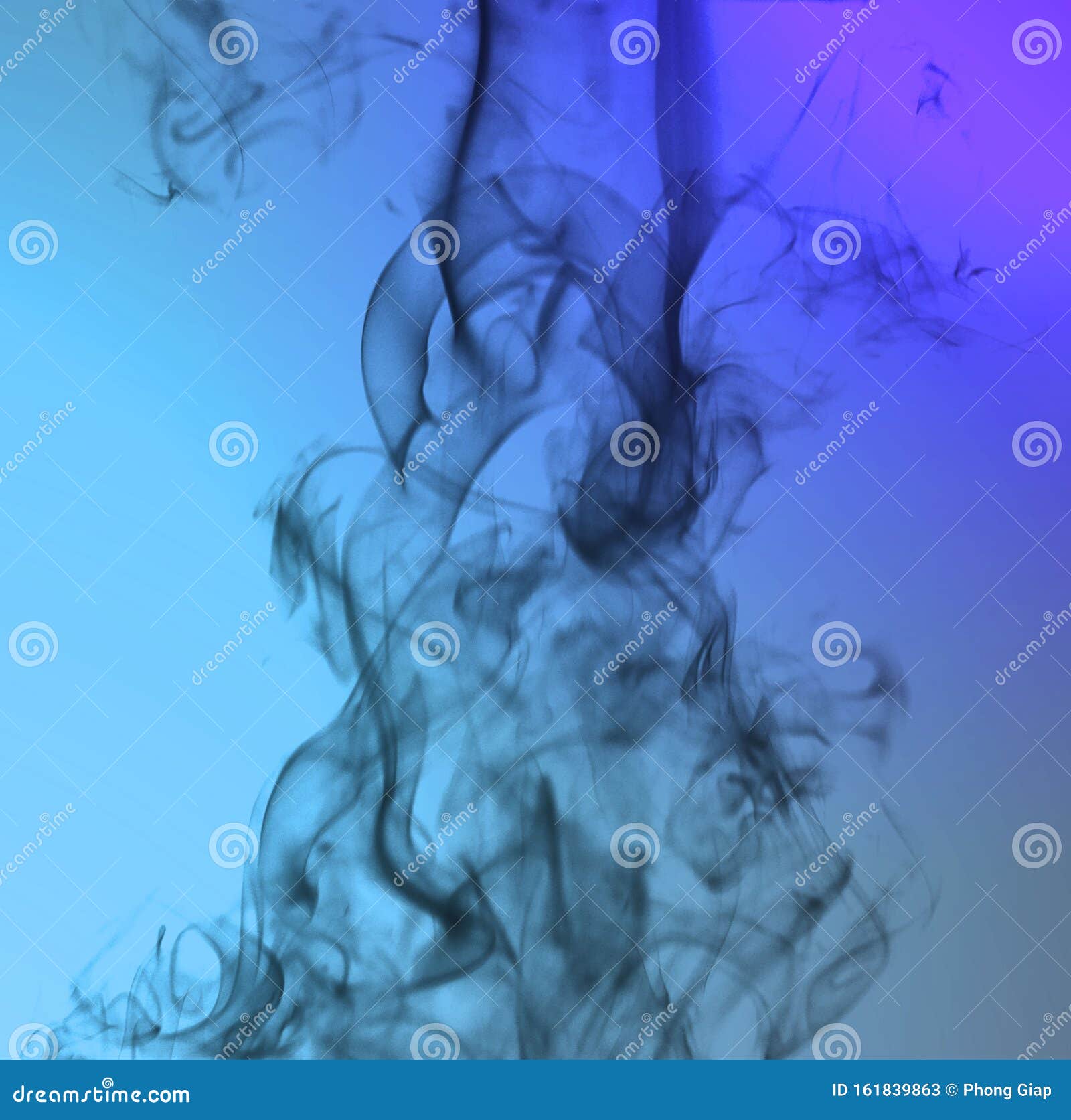 Blue smoke trail. stock image. Image of colors, trail - 161839863