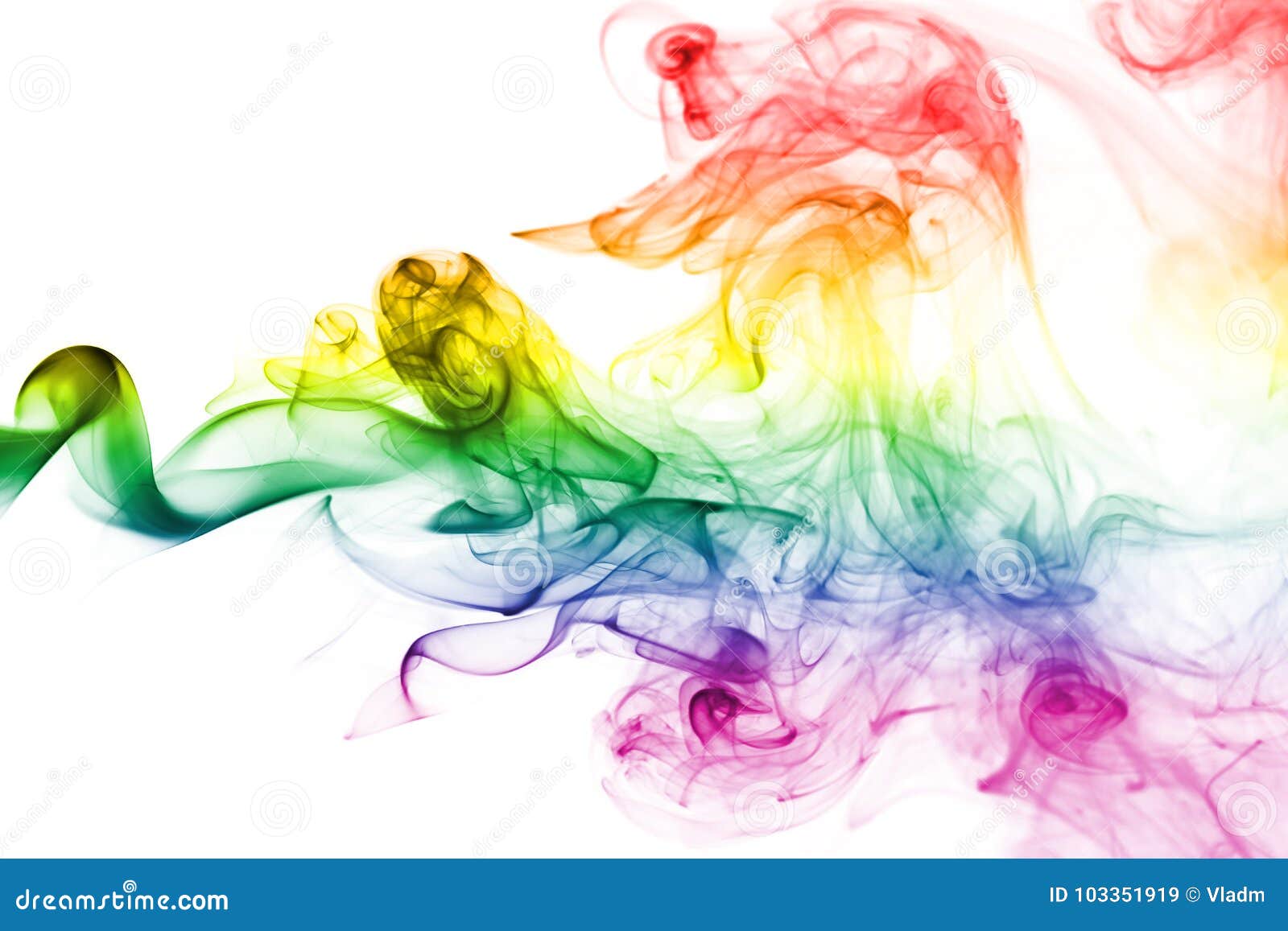 Colorful rainbow smoke stock image. Image of abstract - 103351919