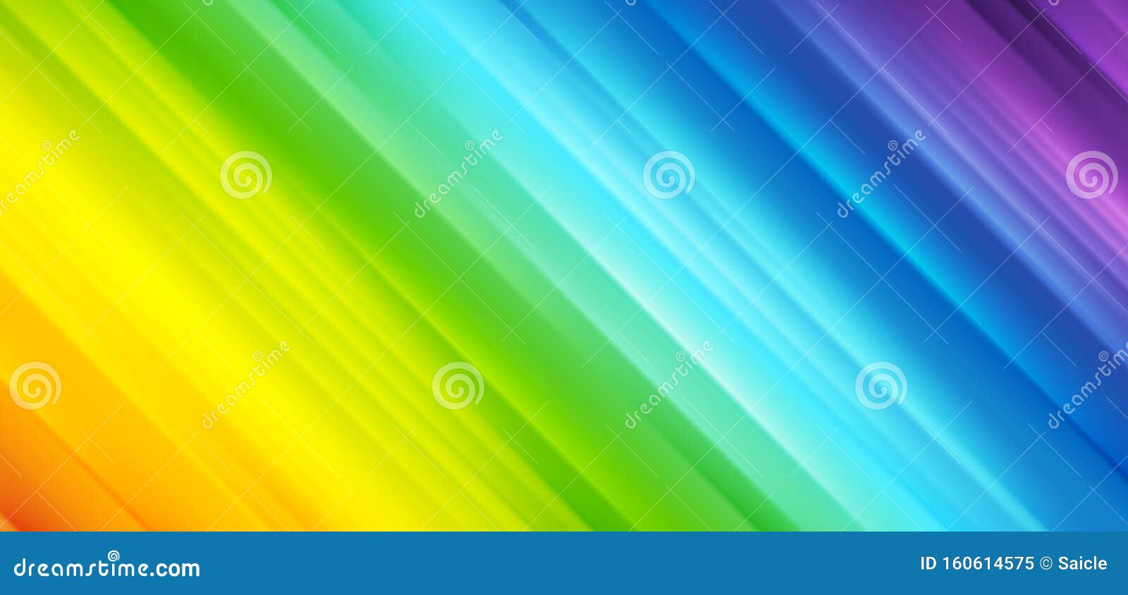 Colorful Rainbow Smooth Stripes Abstract Tech Background Stock Vector ...
