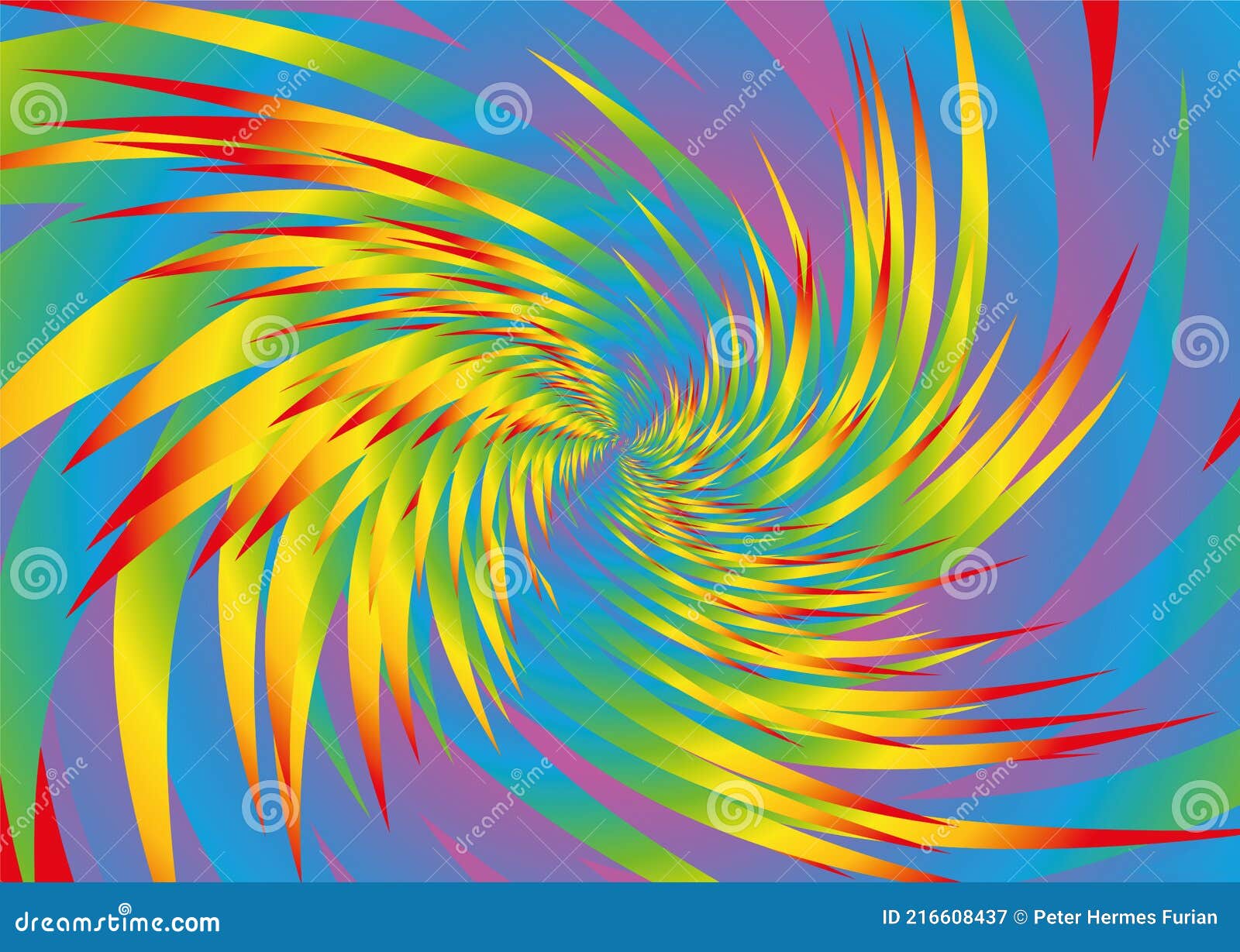 Spiky Spiral Fractals Stock Image | CartoonDealer.com #1545157