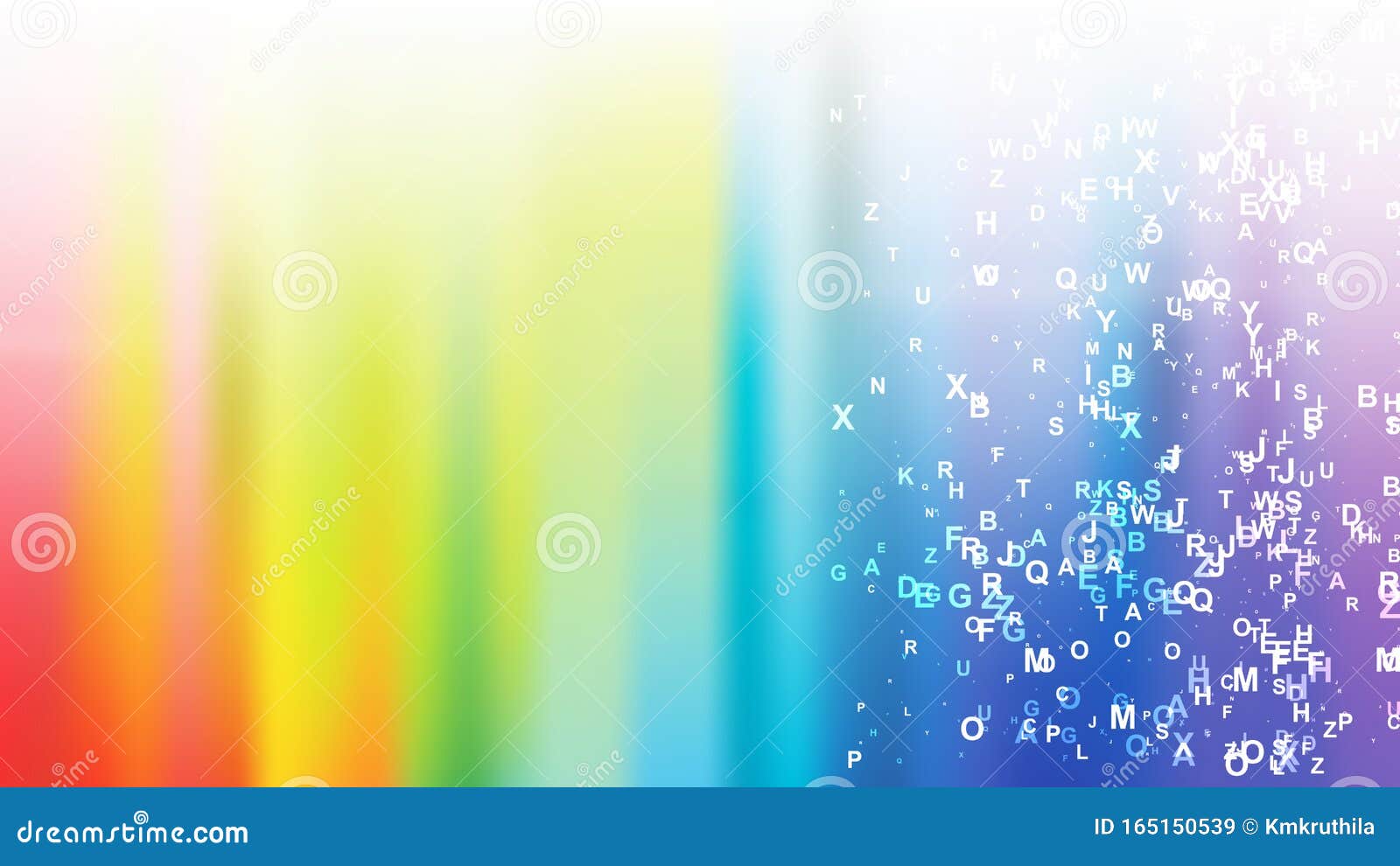 Colorful Random Alphabet Background Stock Vector - Illustration of ...