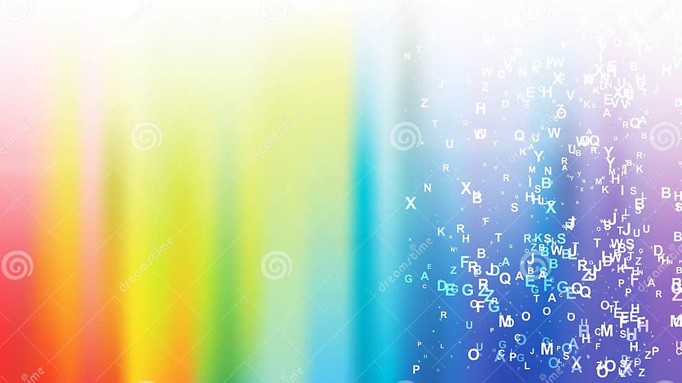Colorful Random Alphabet Background Stock Vector - Illustration of ...