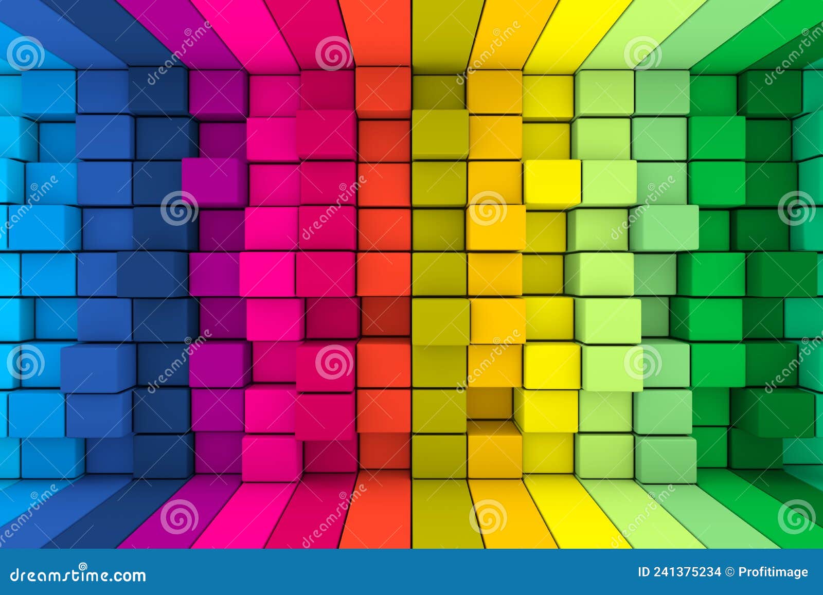 Colorful Random Boxes Abstract Background 3D Stock Illustration ... Colorful Random Boxes Abstract Background 3D Stock Illustration ...