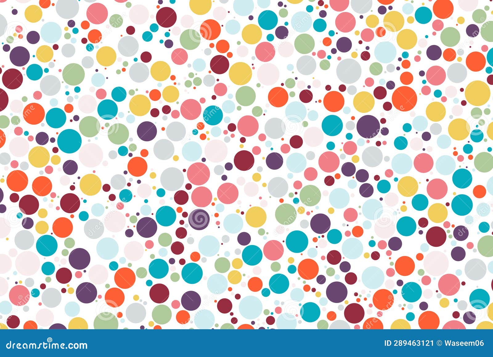 Colorful Random Circles Mosaic Geometric Background Stock Vector ...