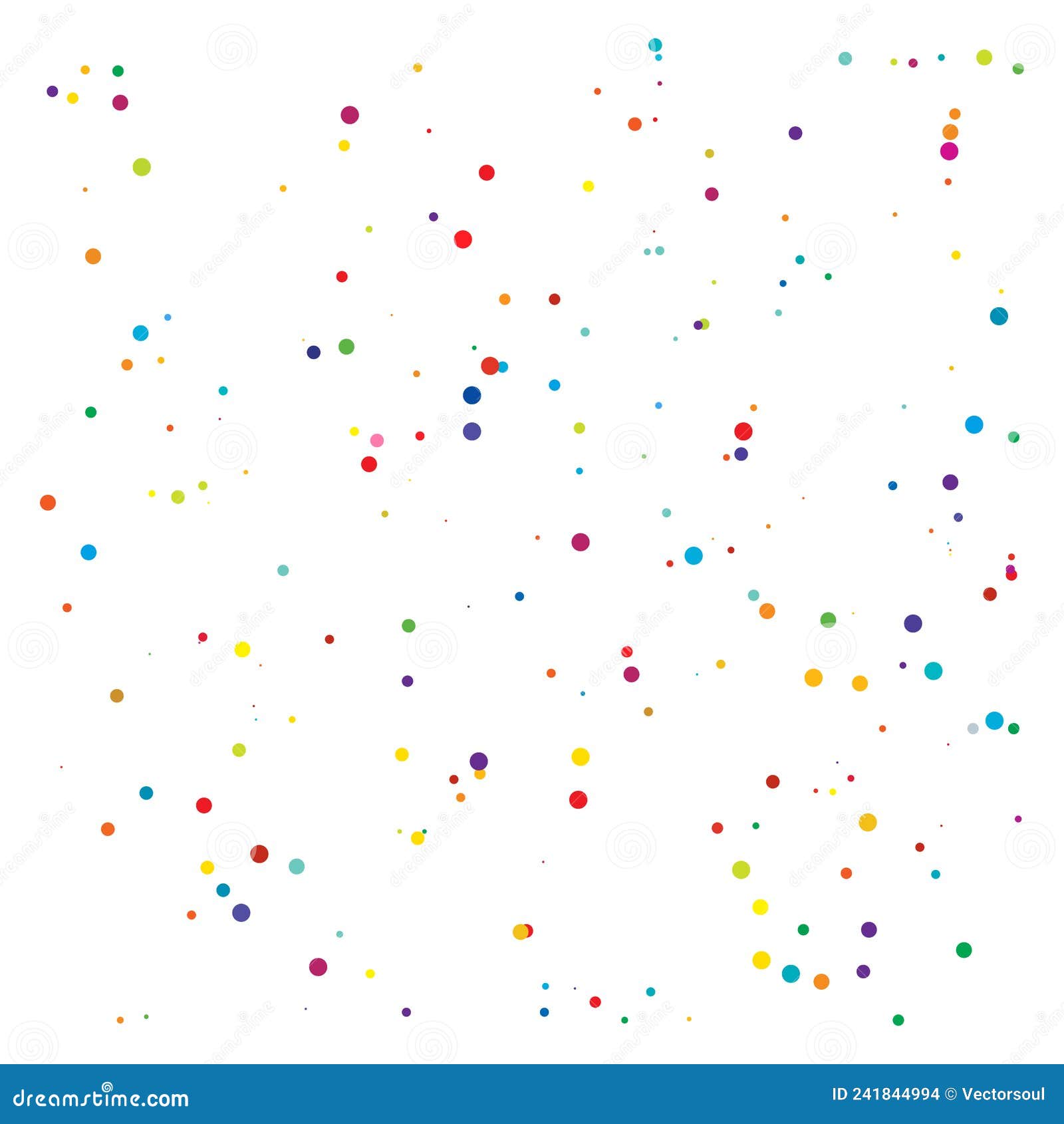 Colorful Random, Diffuse Circles, Dots Pattern. Scattered Speckles ...