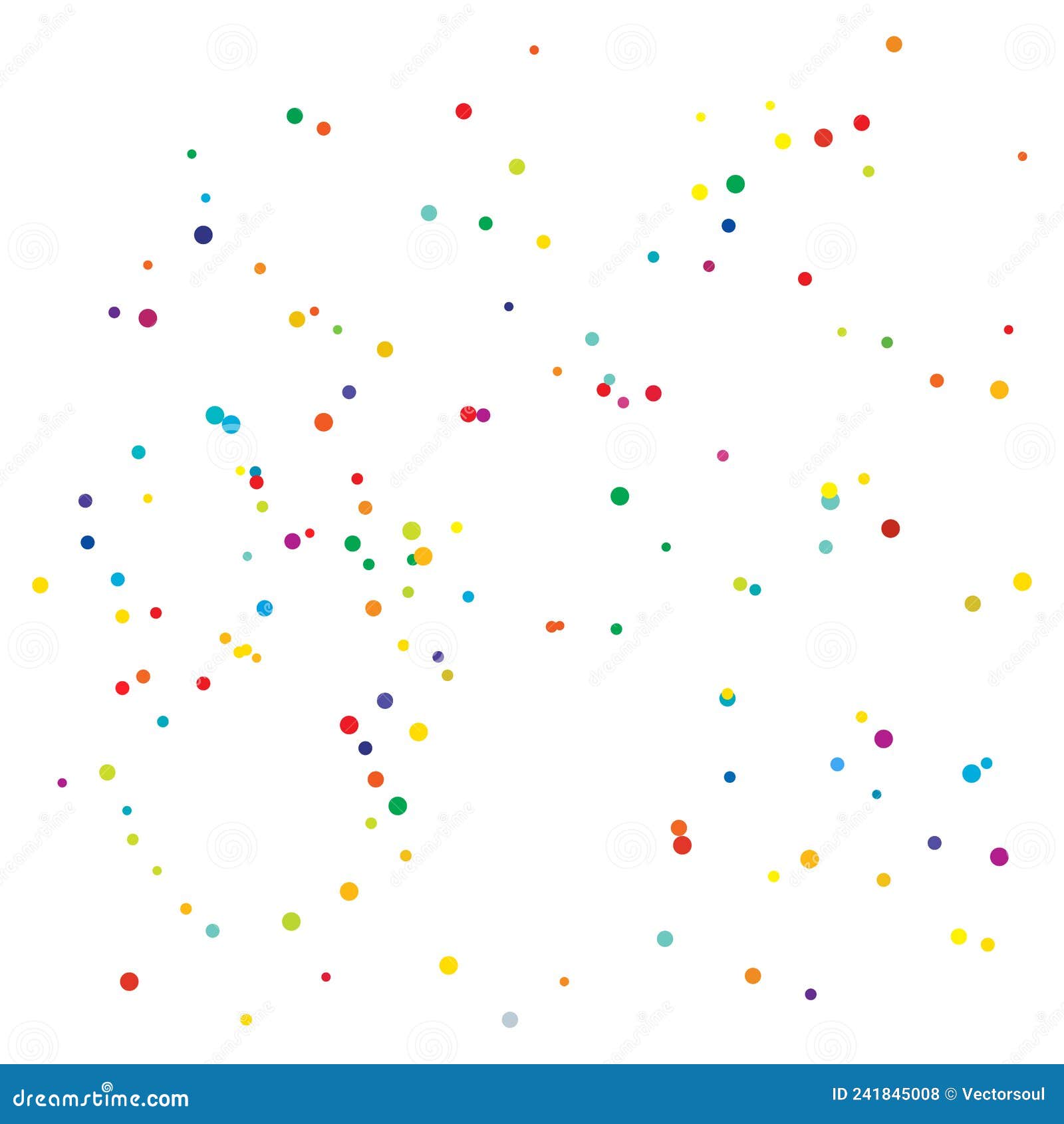 Colorful Random, Diffuse Circles, Dots Pattern. Scattered Speckles ...