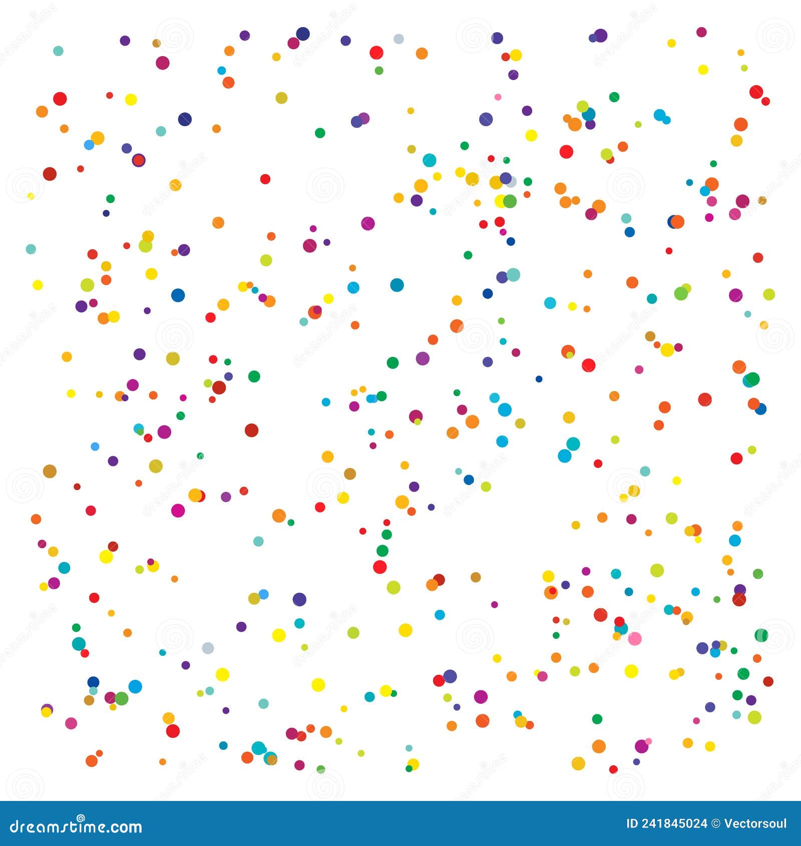 Colorful Random, Diffuse Circles, Dots Pattern. Scattered Speckles ...