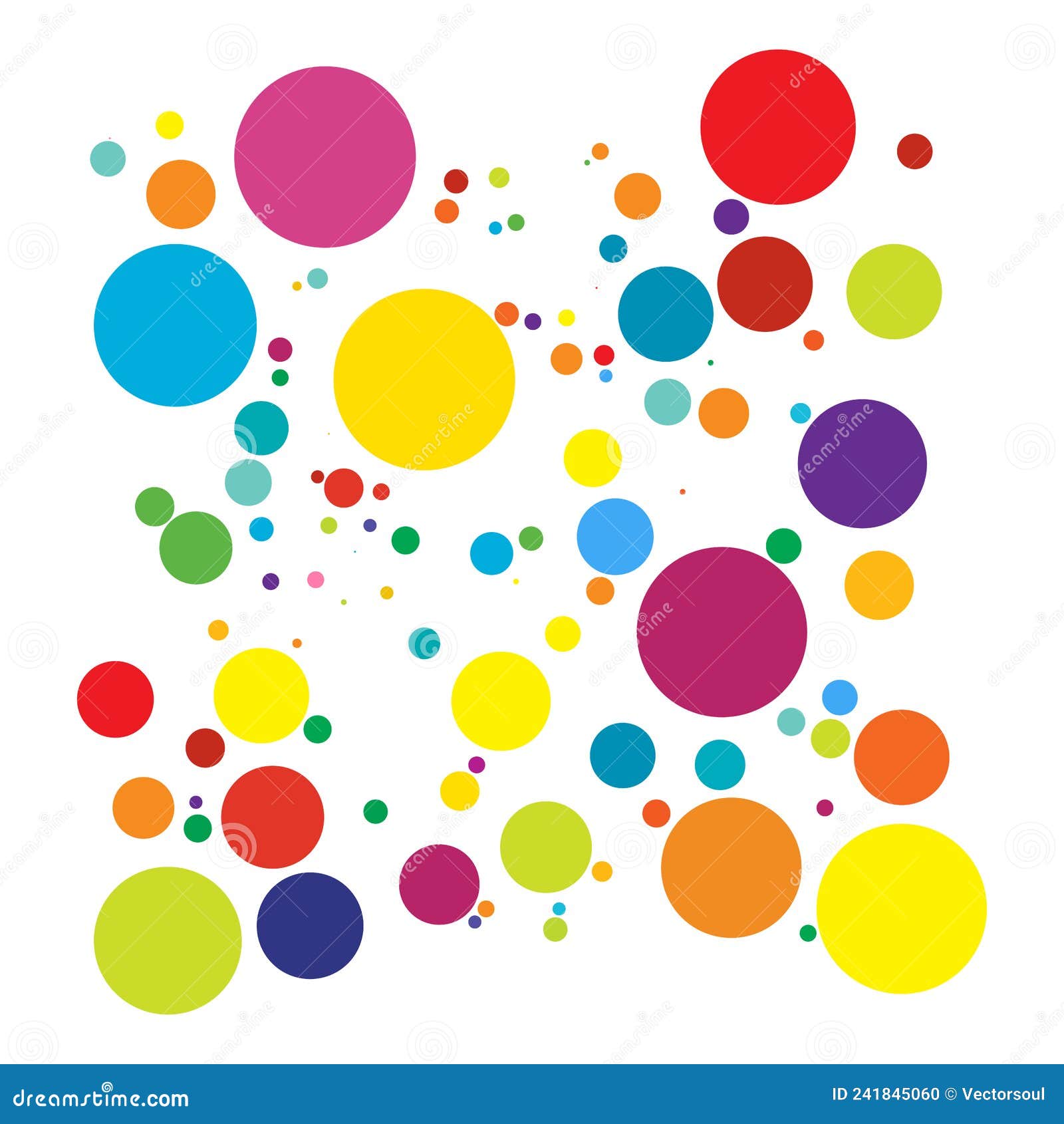 Colorful Random, Diffuse Circles, Dots Pattern. Scattered Speckles ...