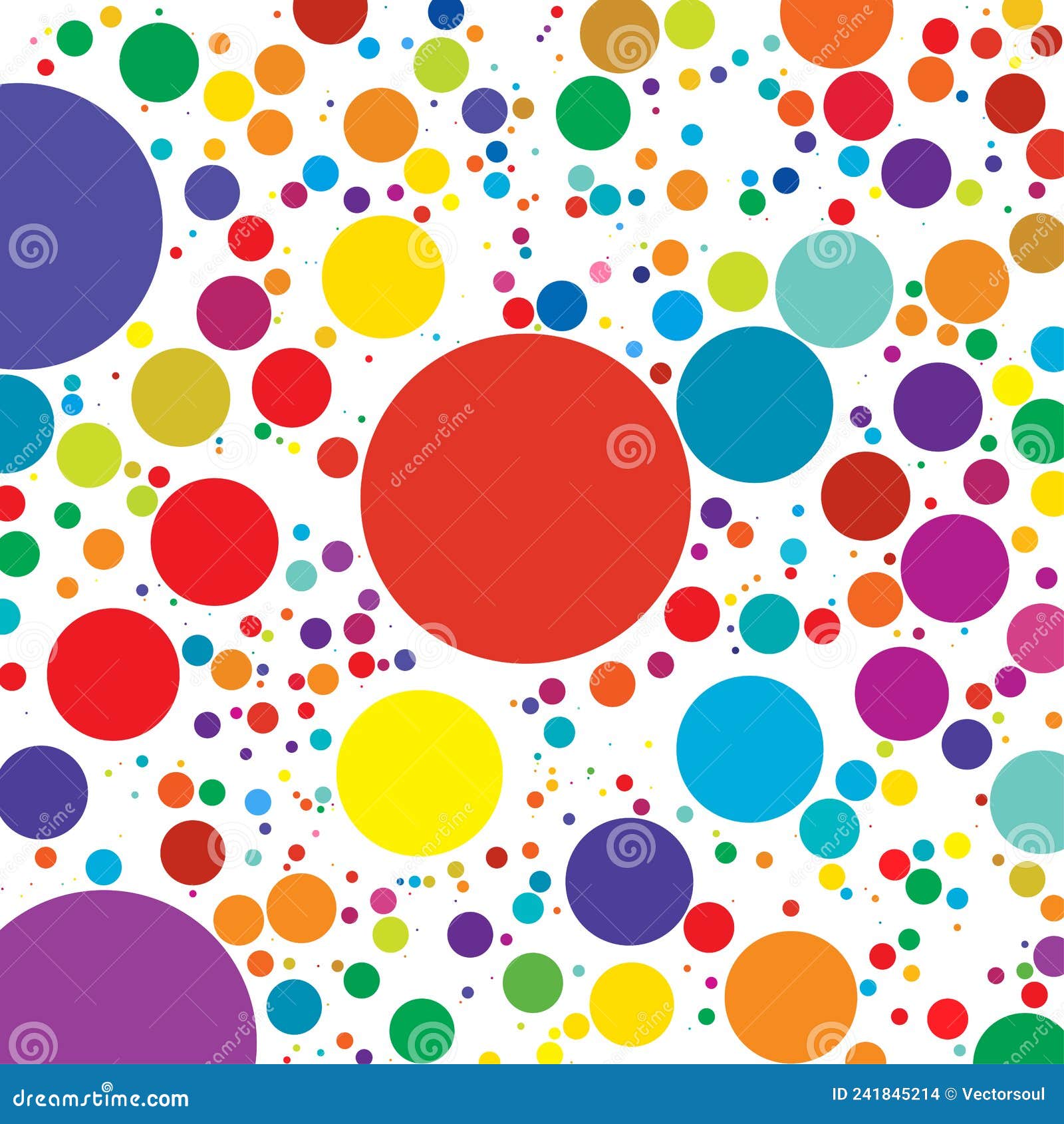 Colorful Random, Diffuse Circles, Dots Pattern. Scattered Speckles ...