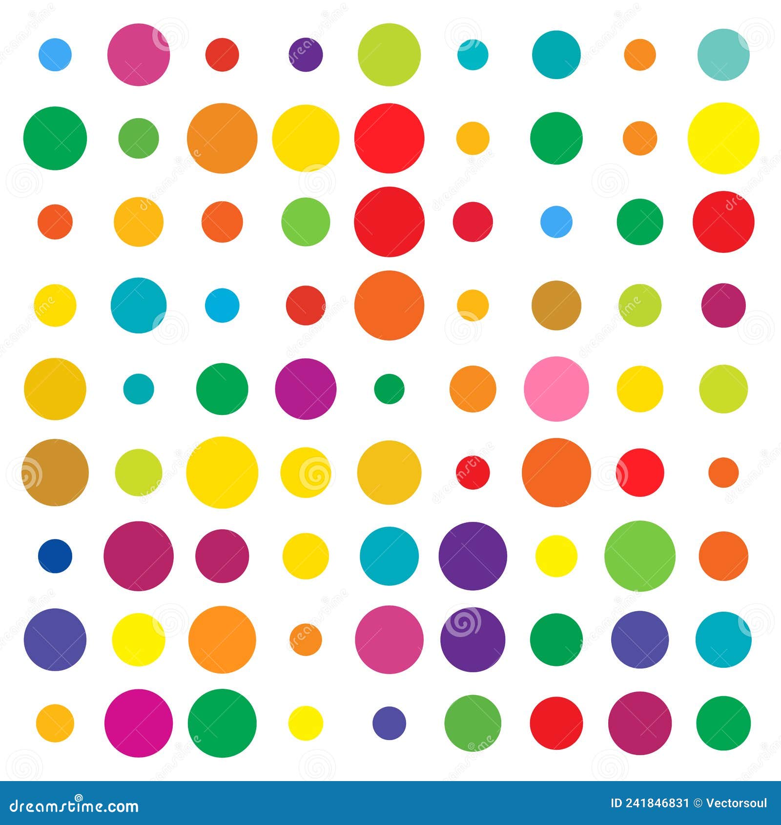 Colorful Random, Diffuse Circles, Dots Pattern. Scattered Speckles ...