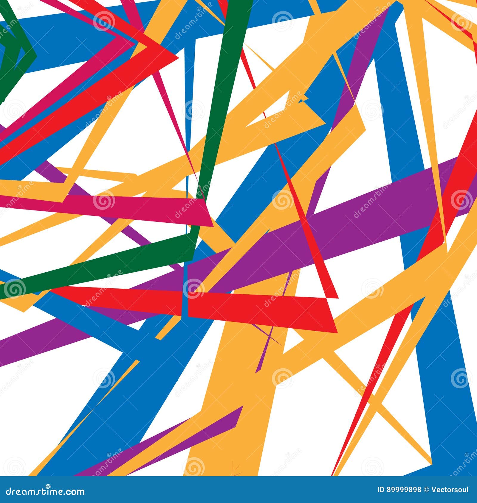 Colorful Random Edgy Pattern. Random Overlapping Shapes Forming Stock ...