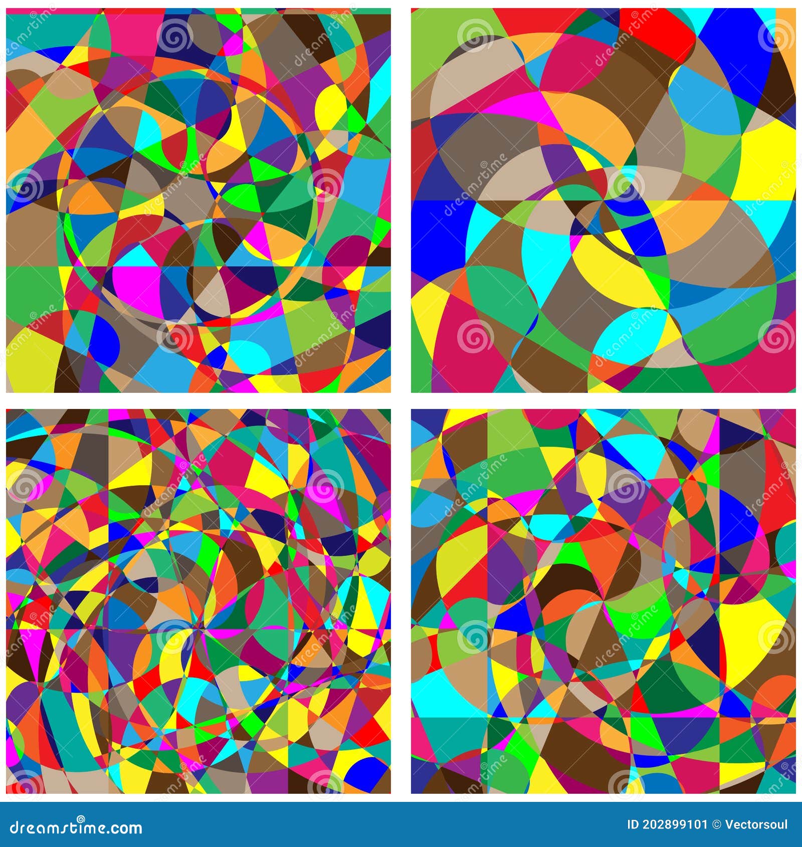 Colorful Random Mish-mash, Mixture or Mix Pattern, Texture Vector ...