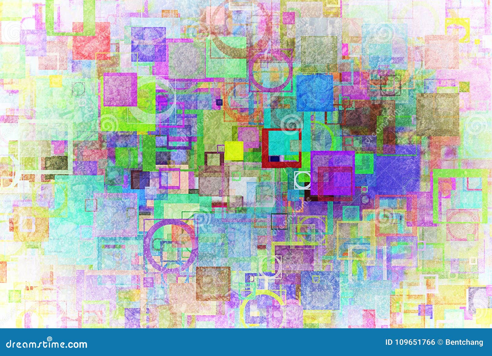 Colorful random shapes stock illustration. Illustration of oval - 109651766