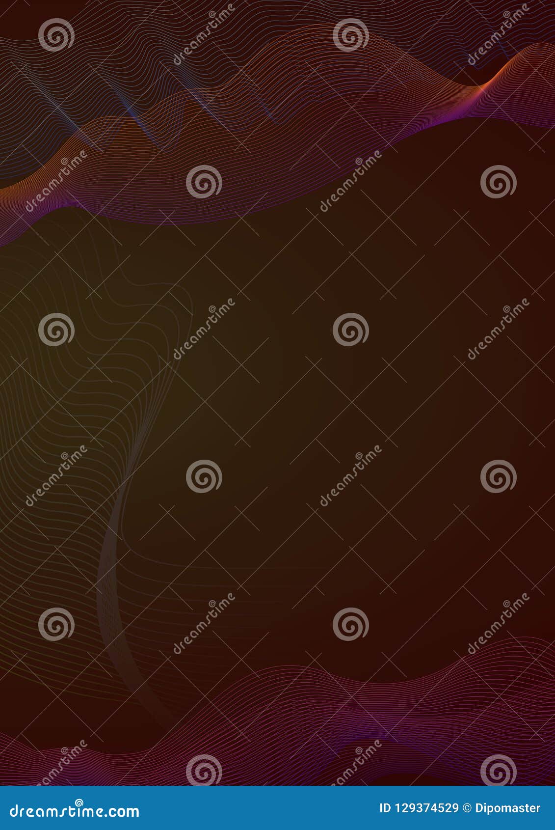 Colorful Random Wave Lines Background for Designs Stock Illustration ...